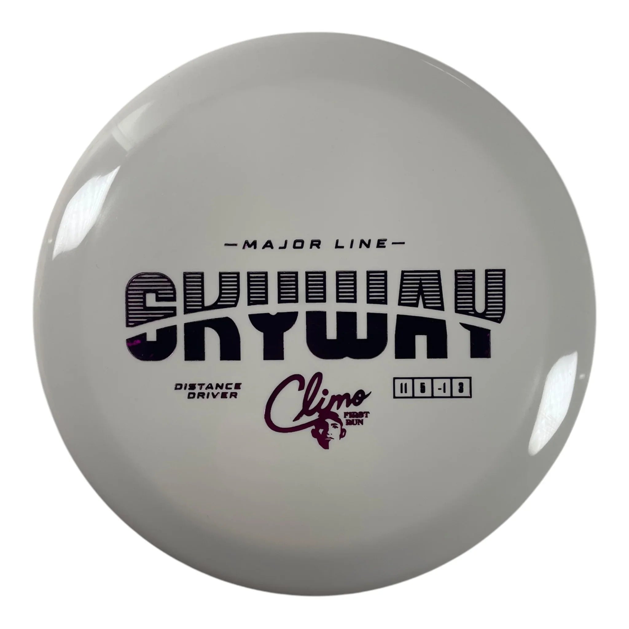 Skyway | Major Line | White/Pink 175g (First Run) by Climo Disc Golf – Perks and Re-creation