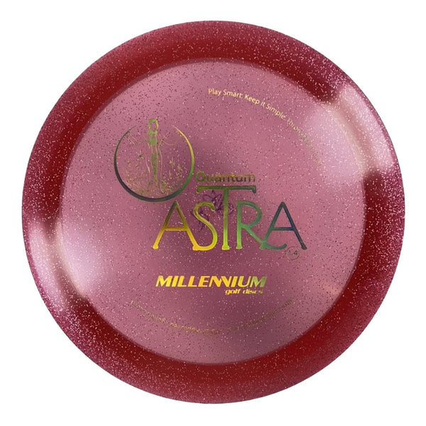 Astra | Quantum Stardust | Red/Gold 175g by Millennium Golf Discs – Perks and Re-creation