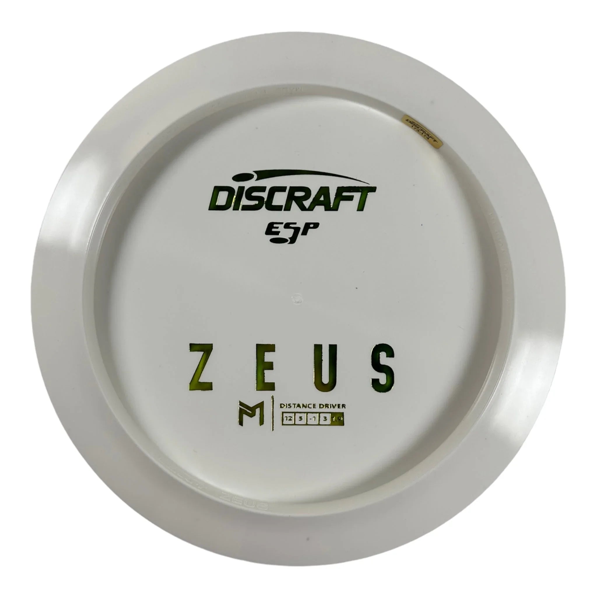 Zeus | ESP | White/Green 173g (Paul McBeth Bottom Stamp) by Discraft ...